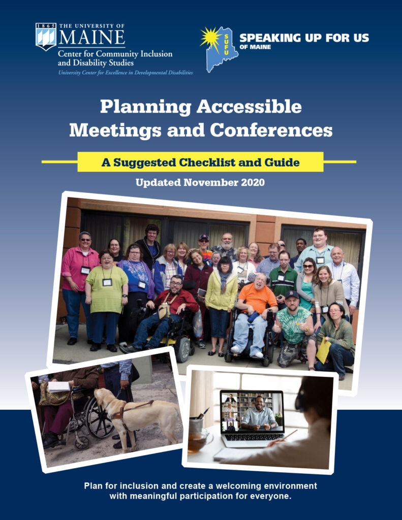 Updated November 2020! Planning Accessible Meetings Checklist and Guide ...